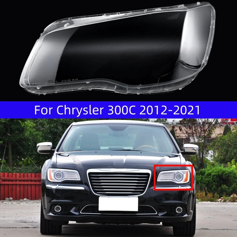 For-Chrysler-300C-2012-2021-Car-Headlight-Cover-Lens-Glass-Shell-Front ...