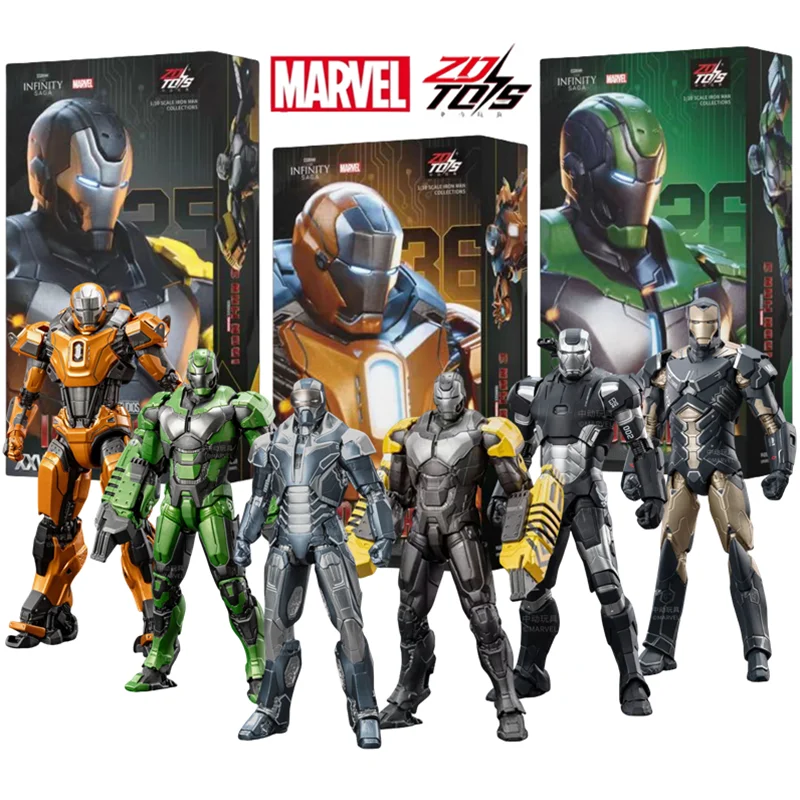 1:10 ZD Toys Iron Man MK25 Striker MK26 Gamma MK36 Peacemaker MK40 MK2 ...