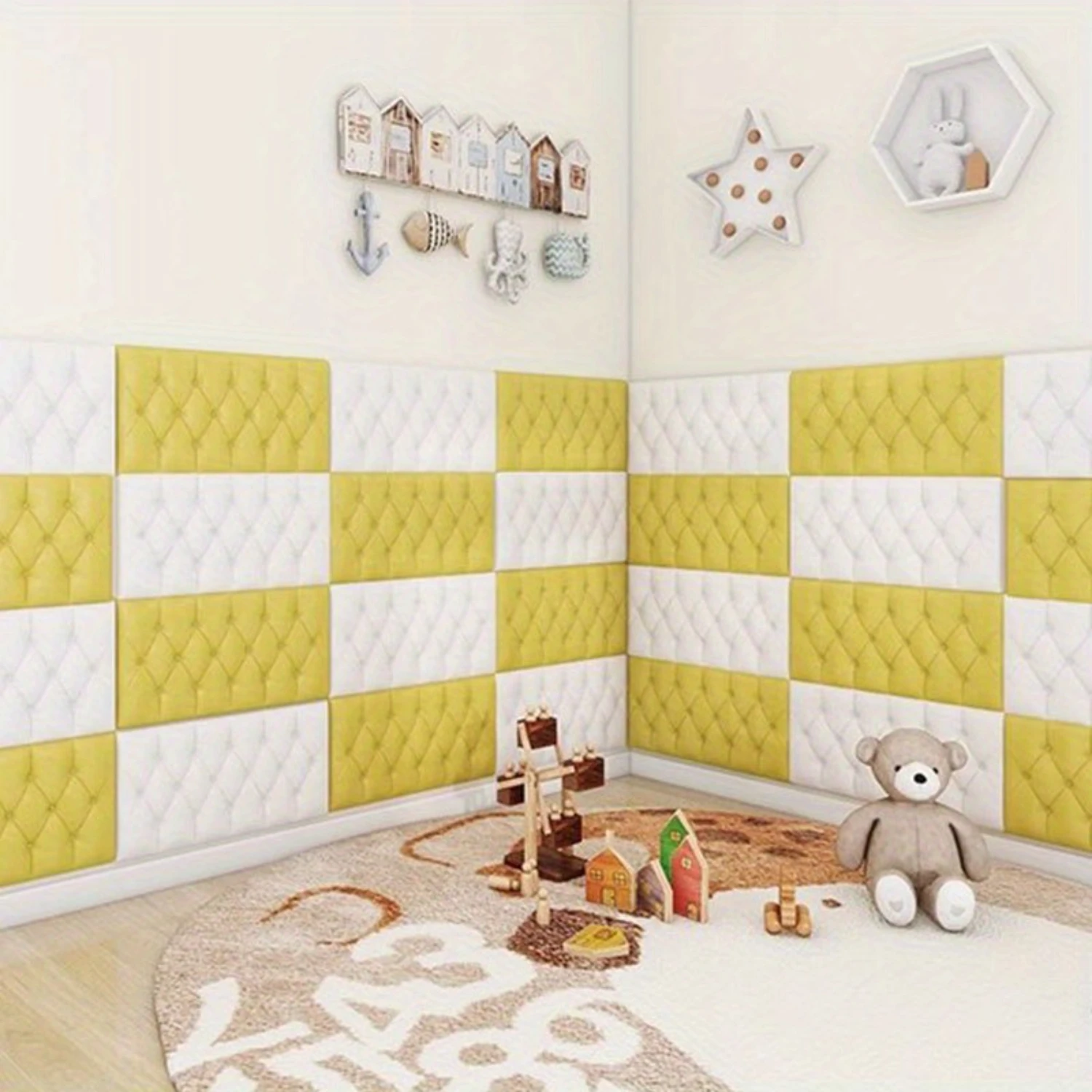 3D-Textured-Wall-Stickers-7-Pieces-Household-Anti-Collision-Bedroom ...