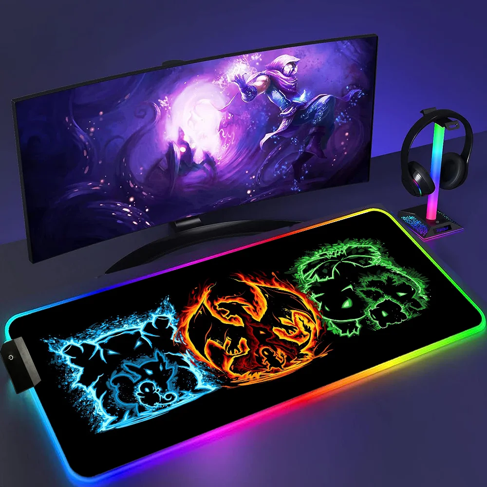 RGB-Pok-mon-LED-Gaming-Mouse-Pad-Gamer-Mousepad-Acess-rios-de-Mesa ...
