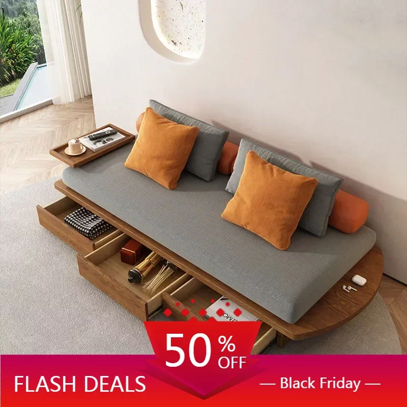 Bed-Relax-Wood-Sofa-Xxl-Living-Room-3-Seater-Modern-Lazy-New-In-Large ...