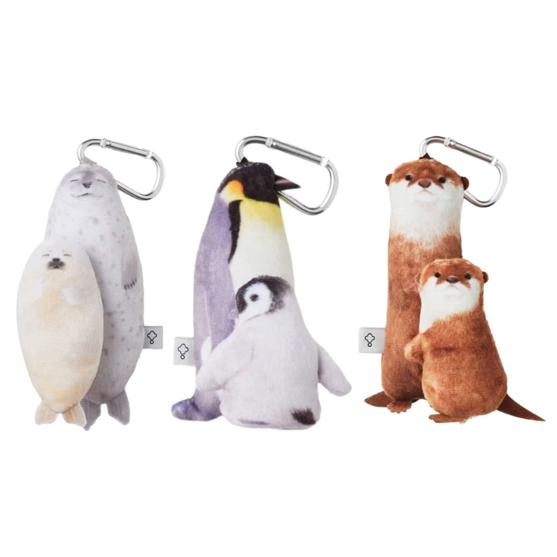 Fast-Reach-Seal-Penguins-Otters-Shaped-Keychain-Ornament-Plush-Pendant ...