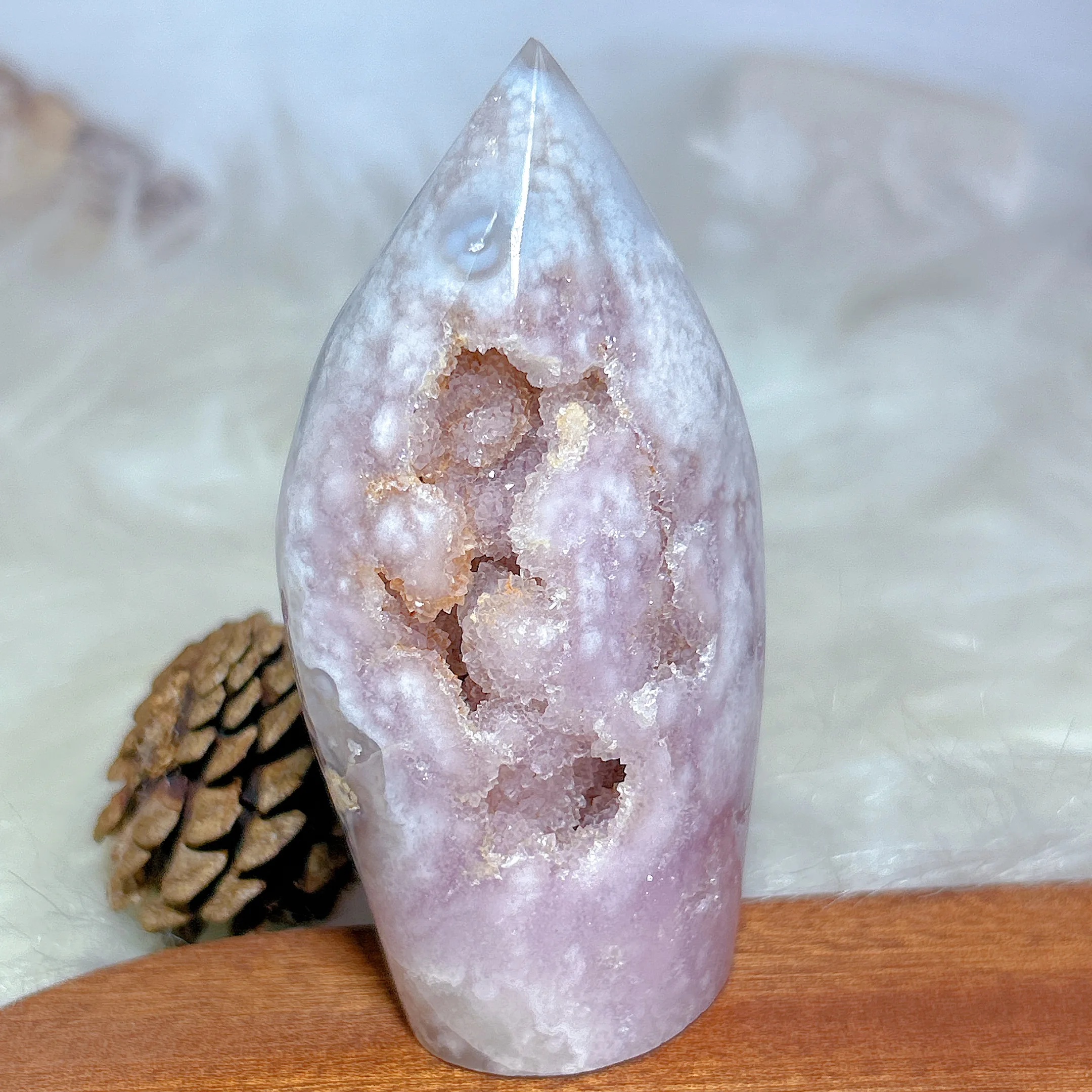 High-Quality-Healing-Natural-Crystals-Pink-Amethyst-Flower-Agate-Geode ...