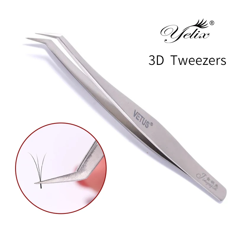 Vetus Professional Precision Tweezers Stainless Steel For 3d-6d Lashes ...