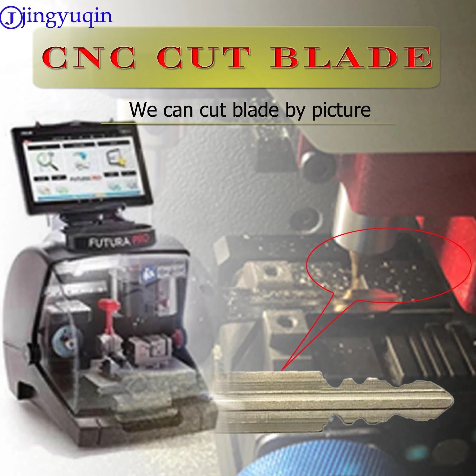 Extra Fee Service Milling Cnc Cutting Blank For Car Key Cutting Blade ...