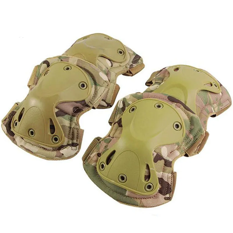 Army Tactical Elbow Knee Pads Military War Airsoft Police Training ...