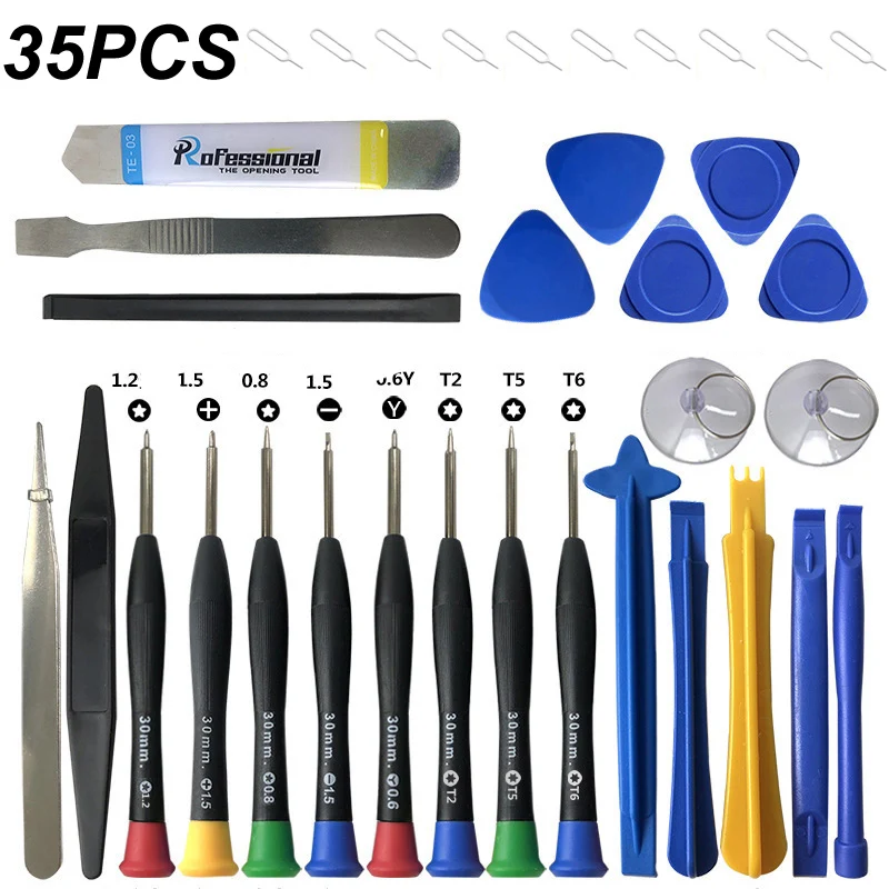 35PCS-Screw-Screwdriver-Set-Repair-Tool-Kit-Spudger-Pry-Opening-Tools ...
