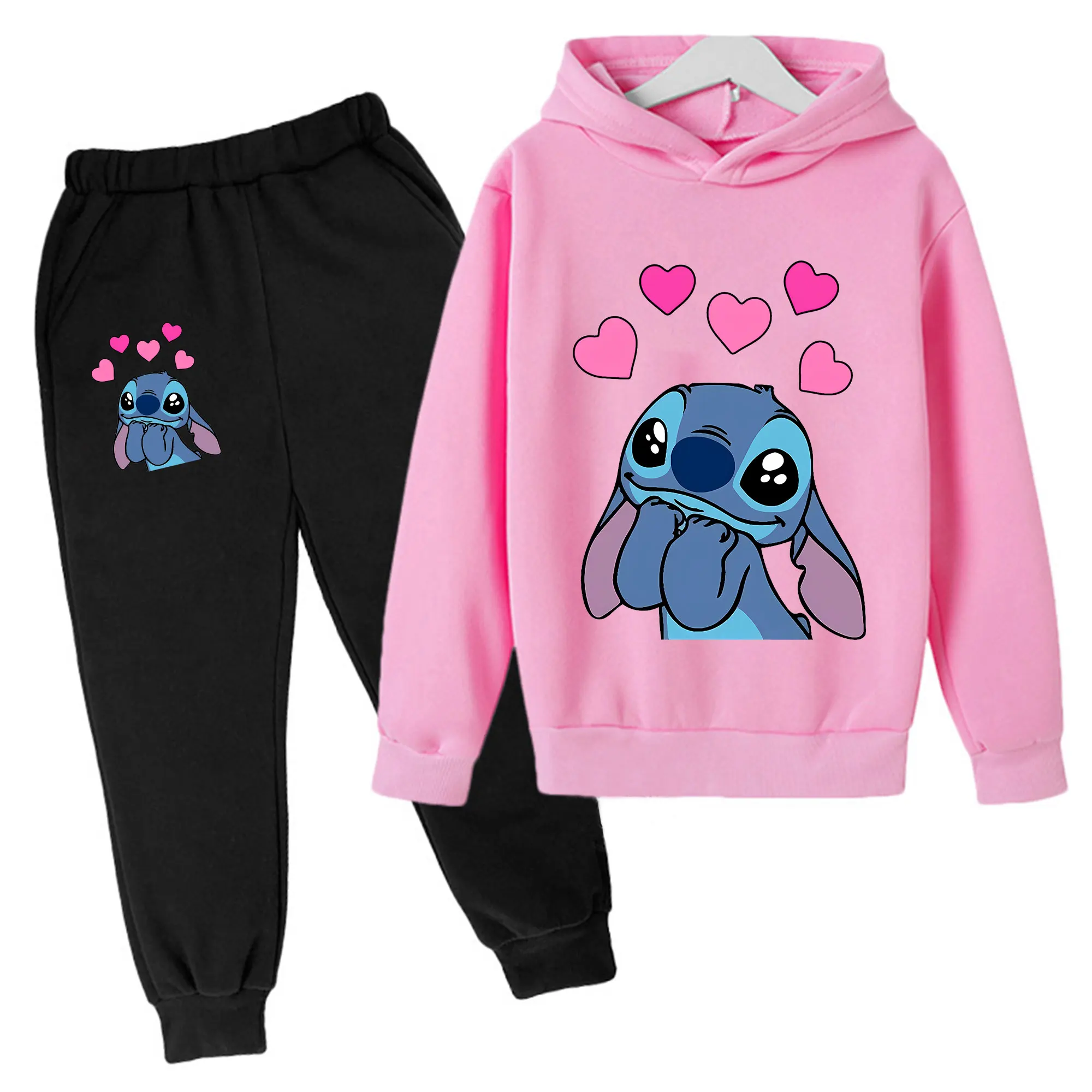 Girls-Clothes-Stitch-Hoodies-Sweatshirts-Children-s-Clothing-Sets-Child ...