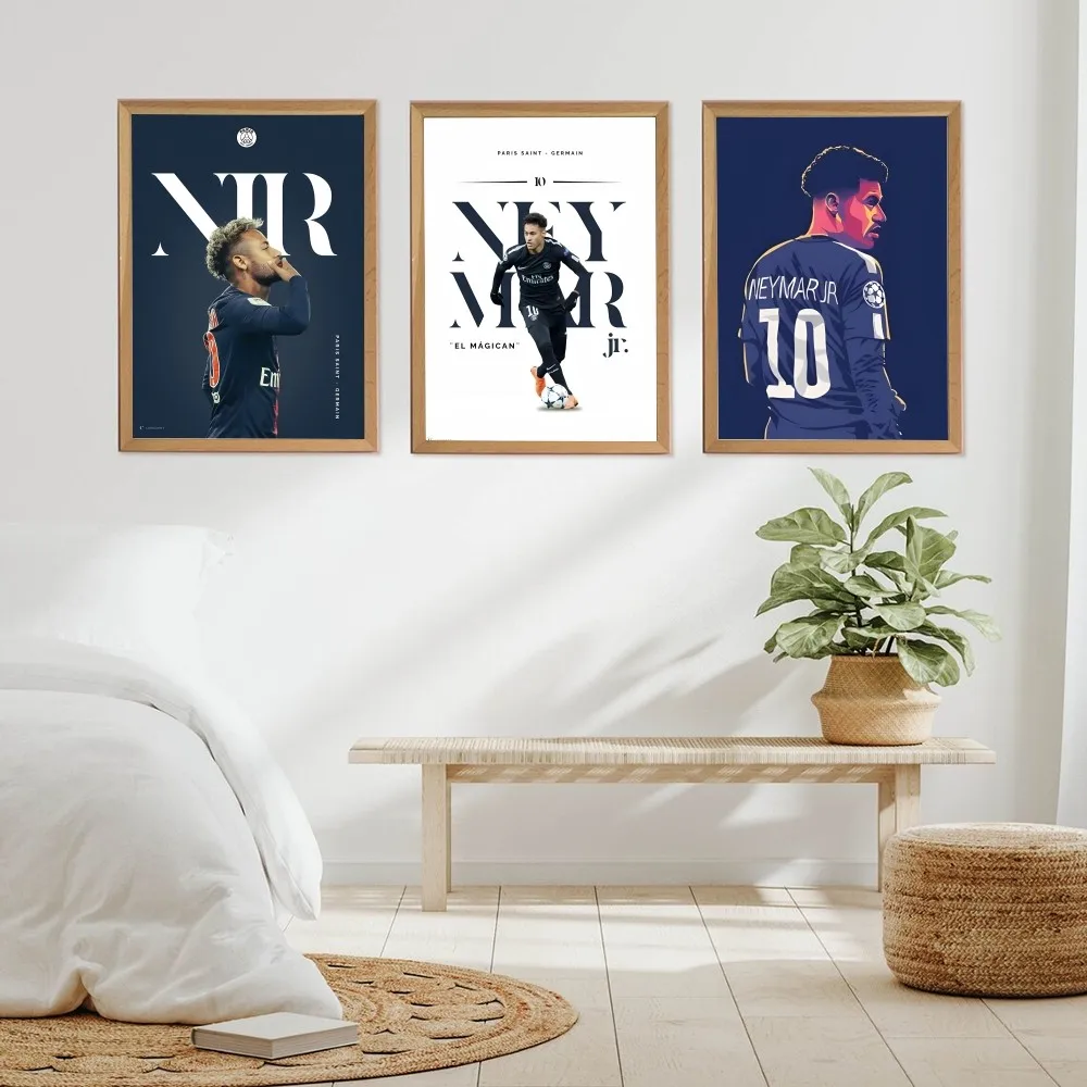 N-Neymar-Football-Star-Poster-Sem-Poster-Emoldurado-Kraft-Clube-Bar ...