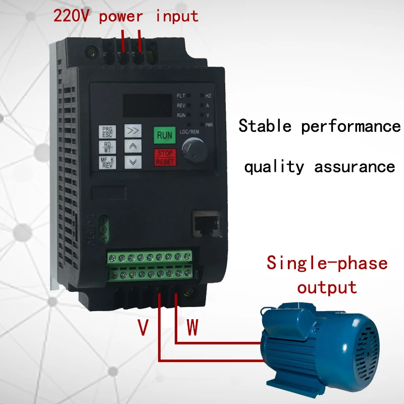 2.2KW 220V VFD Single Phase input 220v and 1 Phase Output 220V ...