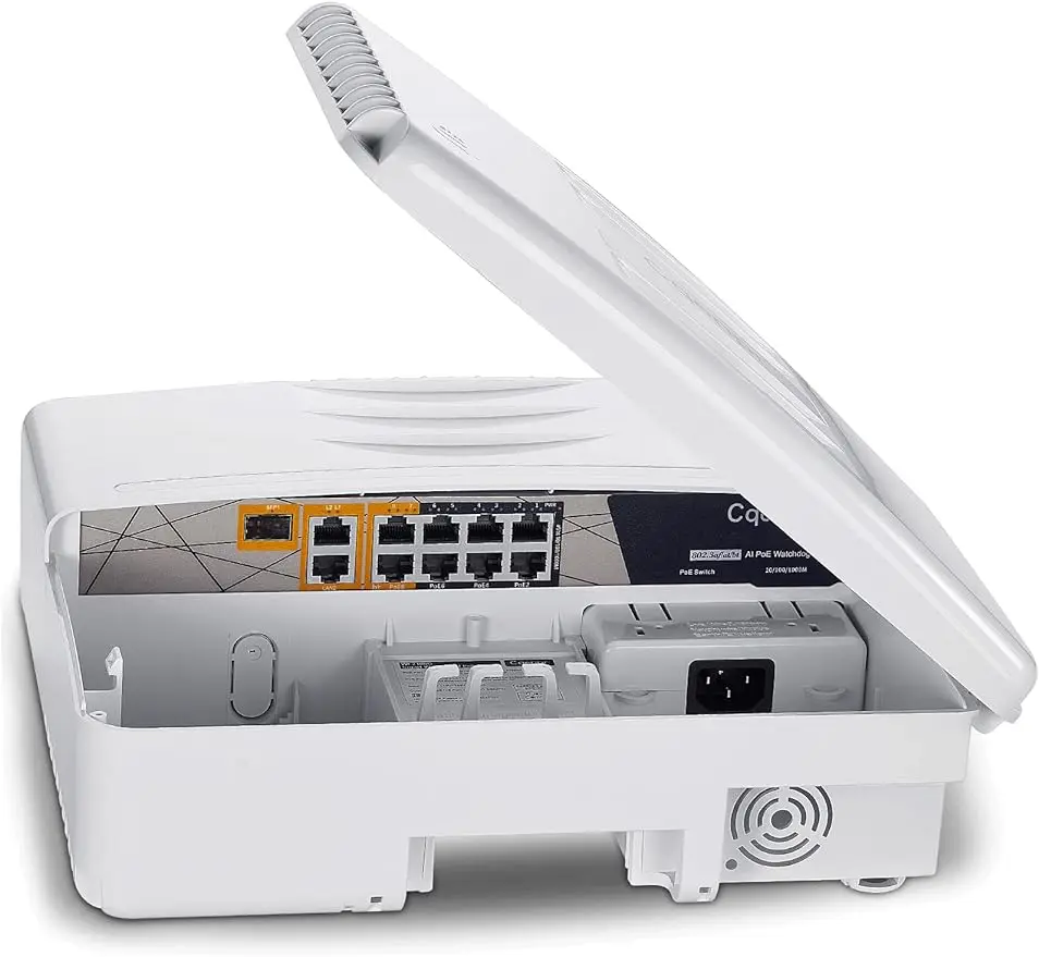 Outdoor-Poe-Switch-with-8-Port-Poe-2G-Uplink-1SFP-Slot-IEEE802-3af-at ...