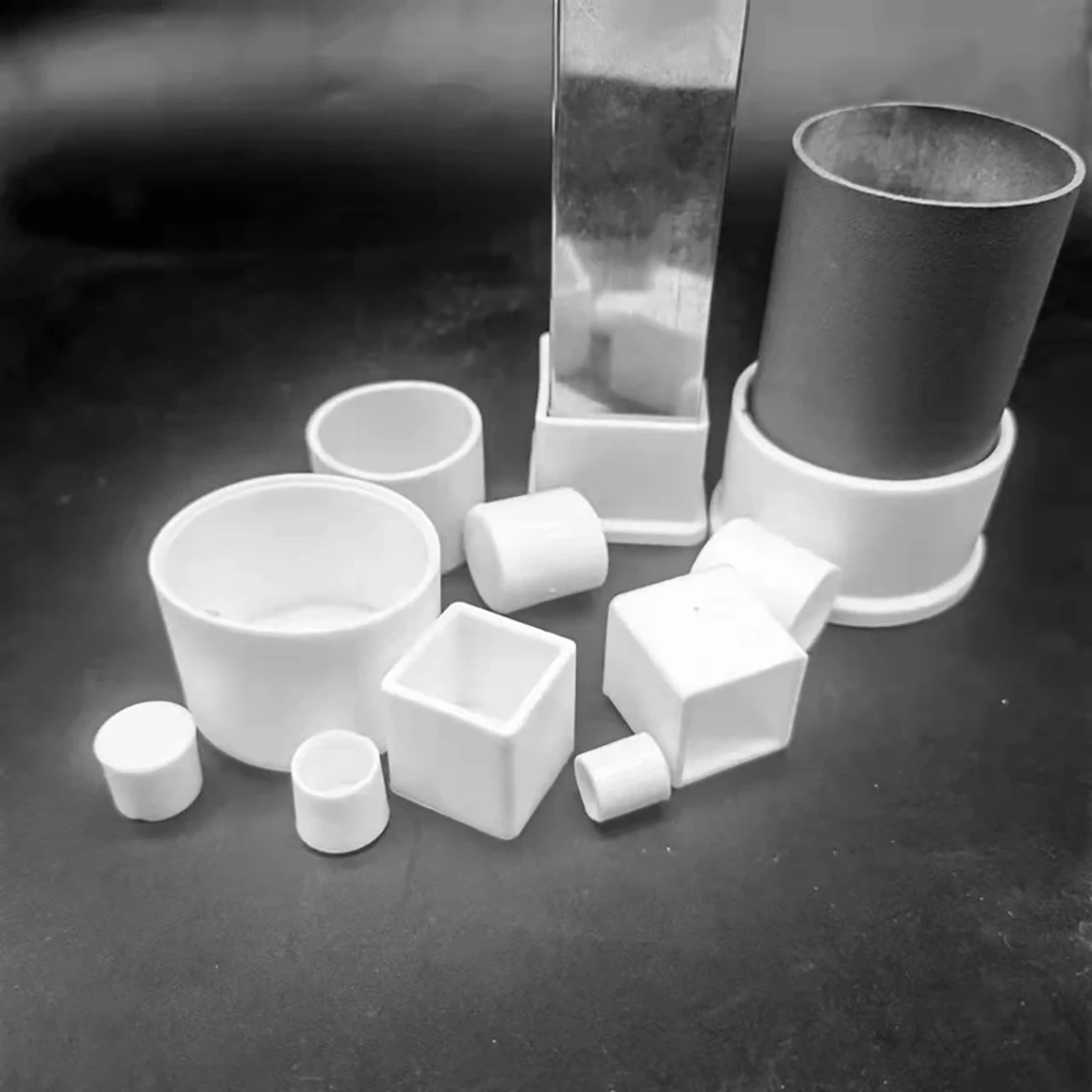 1-20pcs 10-50mm White PVC Soft Rubber Pipe Sleeve Round Caps Protection ...