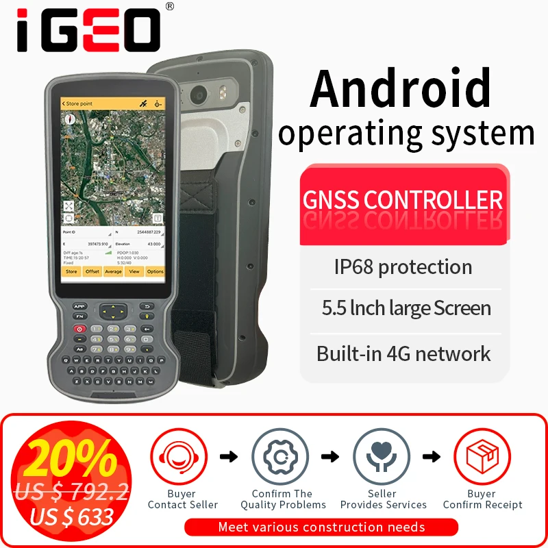 H8-Surveying-RTK-Controller-Android-Data-Collector-with-Bluetooth ...