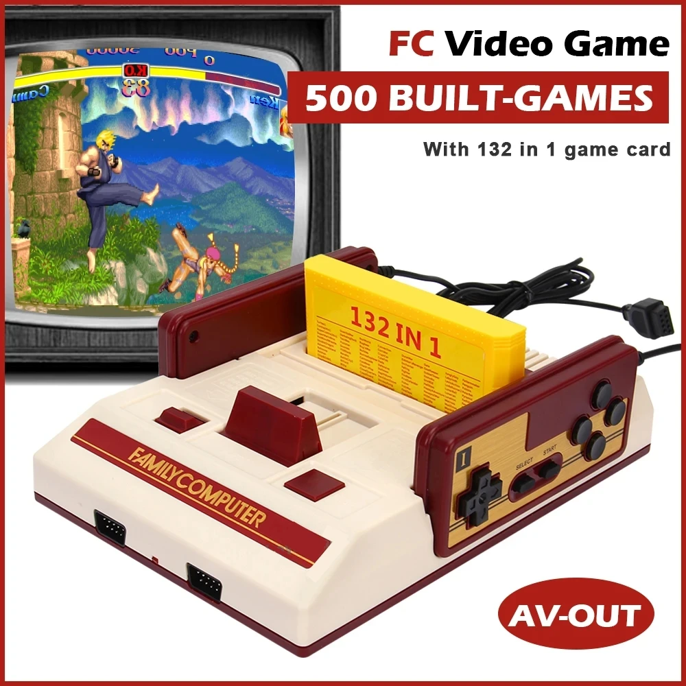 Video-Game-Console-8-Bit-Built-in-500-Classic-Games-Support-Game ...