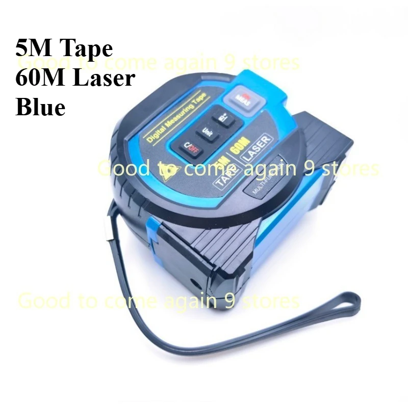 60M Intelligent Laser Tape Measure, 3-in-1 Infrared Range Finder ...