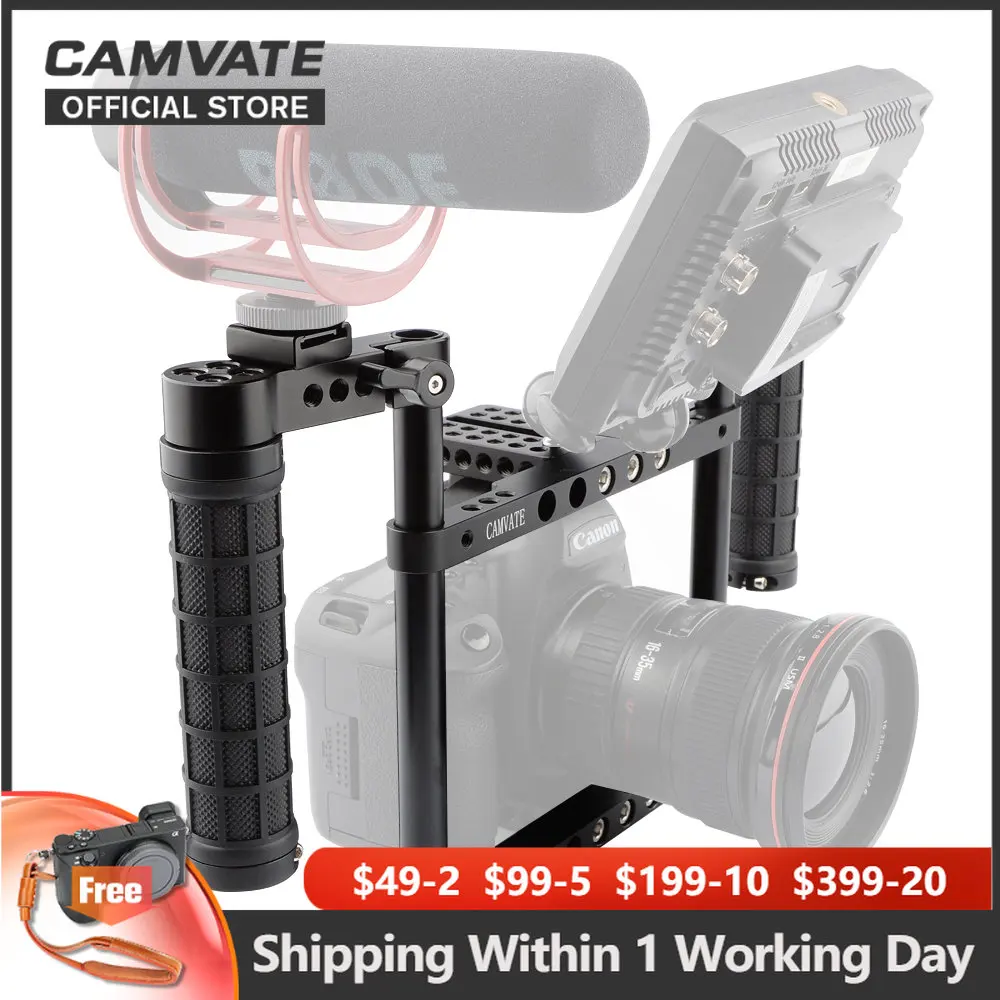 Camvate Camera Cage Rig For Canon 5d Markii,5d Markiii,5ds,5dsr/nikon ...