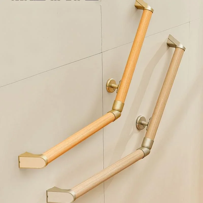 Wood-Grain-Handrails-For-Disabled-People-Aluminum-Alloy-Bathroom-Hand ...