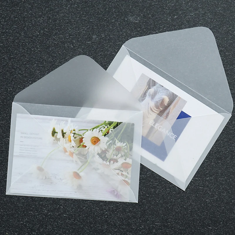 50pcs/lot Blank Translucent Envelope for Invitations Postcards European ...
