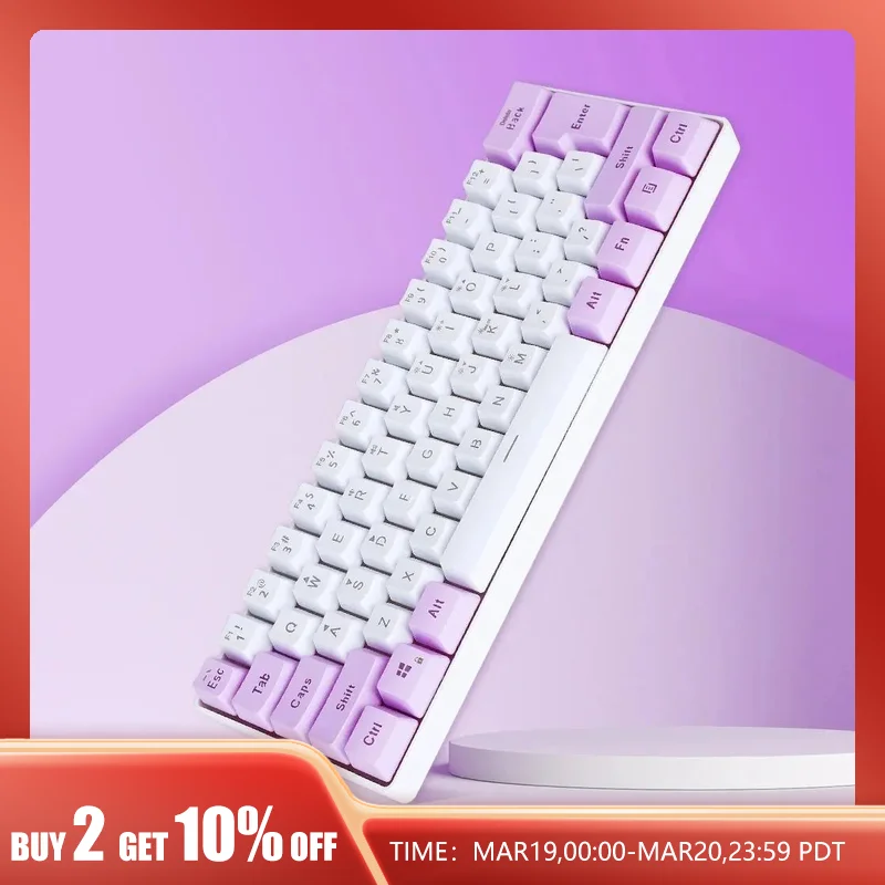 SAMA-YG91-3-Wired-Short-Gaming-Keyboard-Mechanical-Feel-61Keys-With-RGB ...