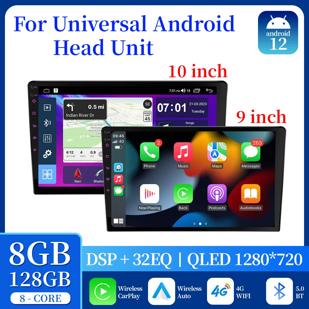Universal-9-10-Inch-Android-12-Car-Vehicle-Multimedia-Auto-Stereo-Radio ...