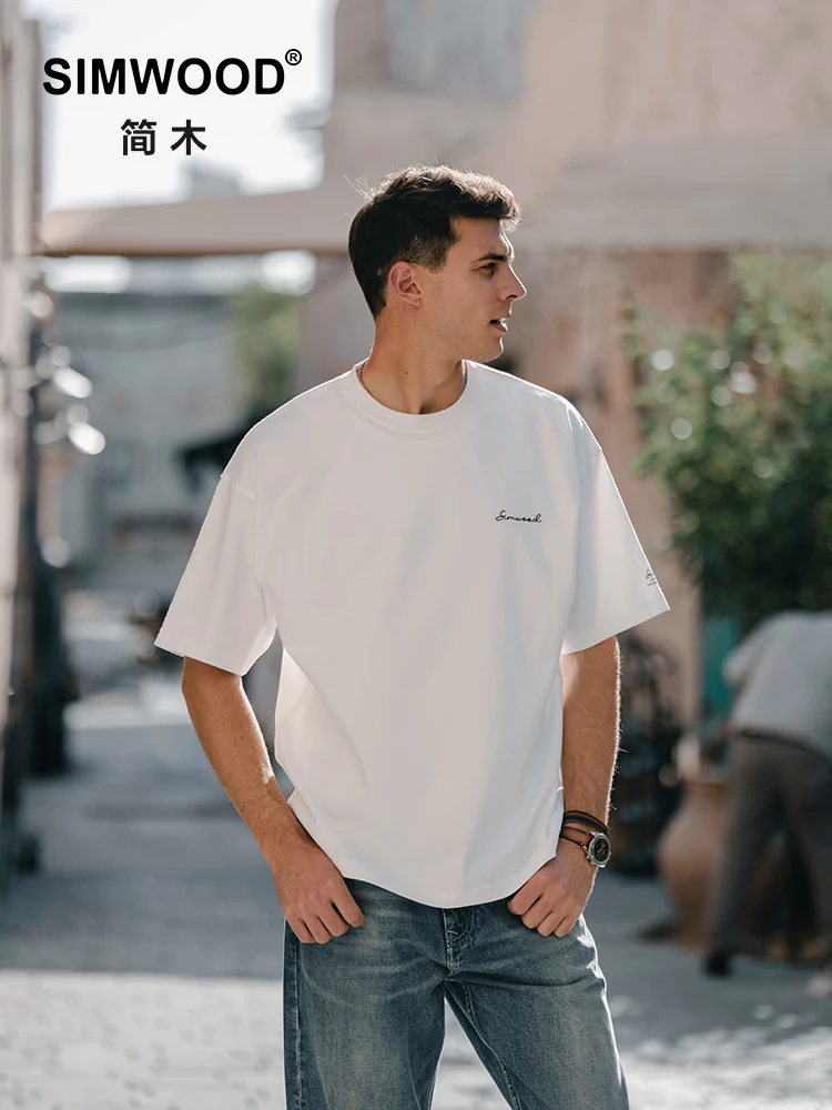SIMWOOD-2024-Summer-New-Super-Loose-Heavyweight-320gsm-100-Cotton ...