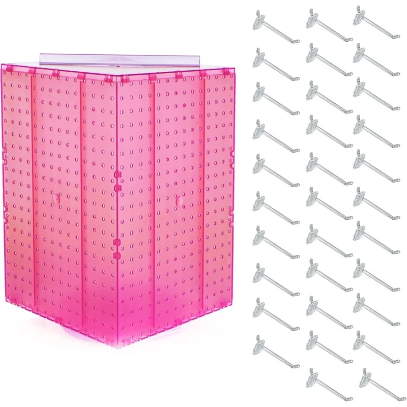 701414-PNK-4C32-Rotating-Countertop-Display-Kit-with-Peg-Hooks-Included ...