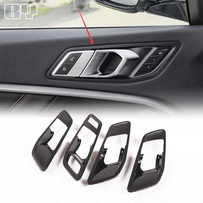 For BMW 1 Series 2 Series F40 F44 2020-2024 ABS Carbon Fiber Inner Door ...