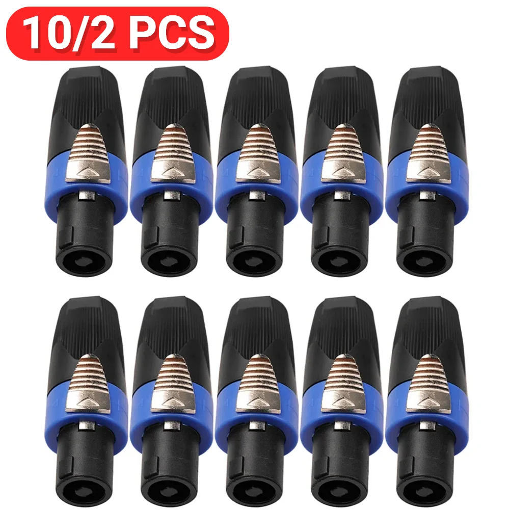 10-2Pcs-4-Pole-4Pin-NL4FC-Audio-Speaker-Plugs-Twist-Lock-Connectors-for ...