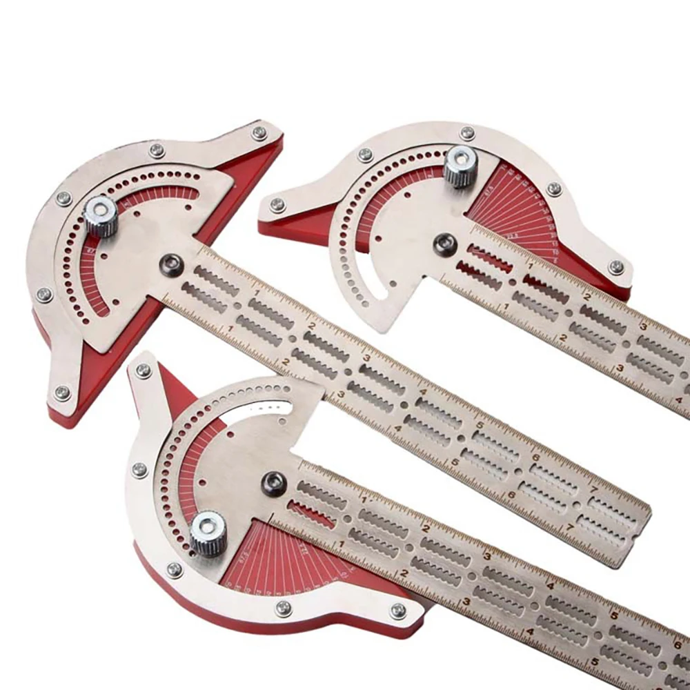 10-15-20-inch-Woodworkers-Edge-Rule-Protractor-Woodworking-Ruler-Angle ...