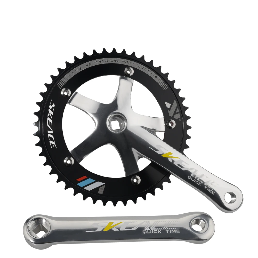 SKEACE-48T-Bicycle-Crankset-Fixed-Gear-Chain-Wheel-BCD-144mm-Spindle ...