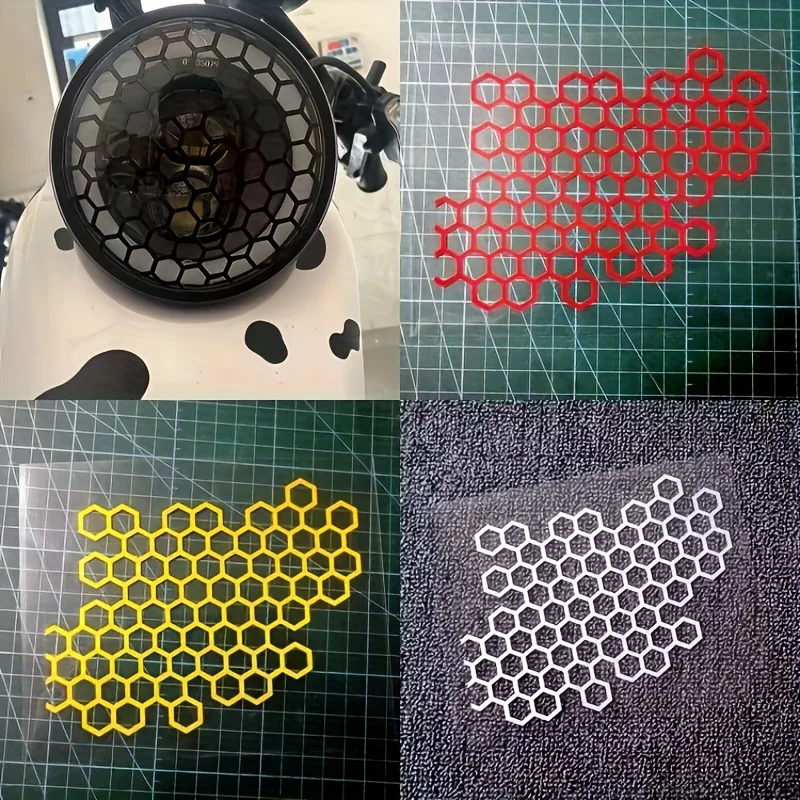 15-4x12-2CM-Honeycomb-Open-Style-Car-Stickers-Electric-Motorcycle-Cool ...