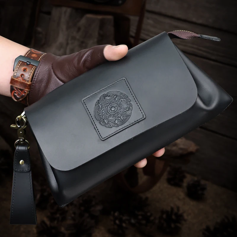 Genuine-Leather-Men-Clutch-Bags-Large-Capacity-Men-Wallets-Cow-Leather ...