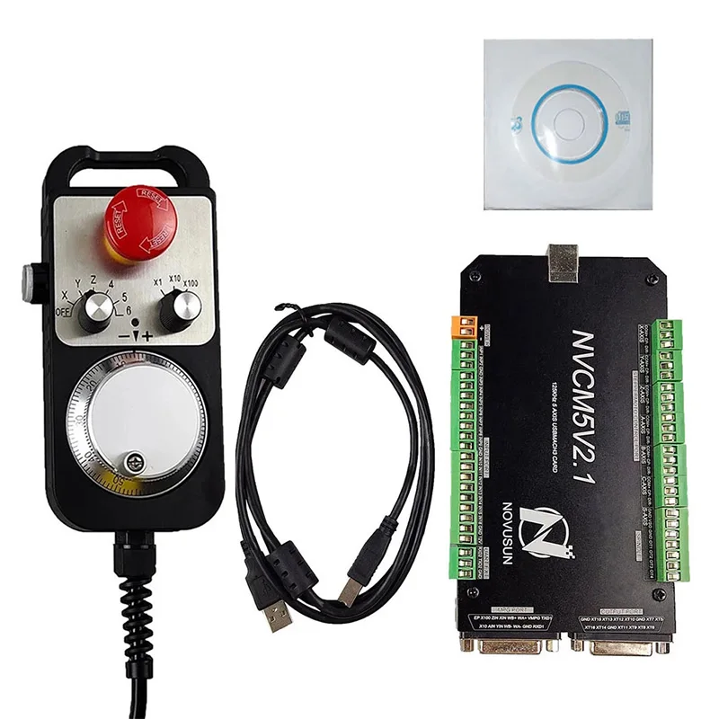NVCM CNC 컨트롤러, 스테퍼 모터용 USB 인터페이스 보드, MACH3, 3 축, 4 축, 5 축, 6 축 전자 핸드 휠 ...