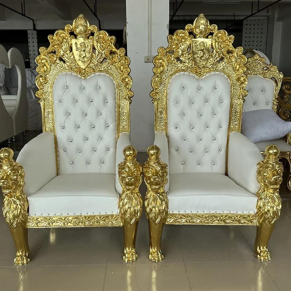 Wedding-Gold-Royal-King-Throne-Chair-For-Queen-High-Back-Chairs-For ...