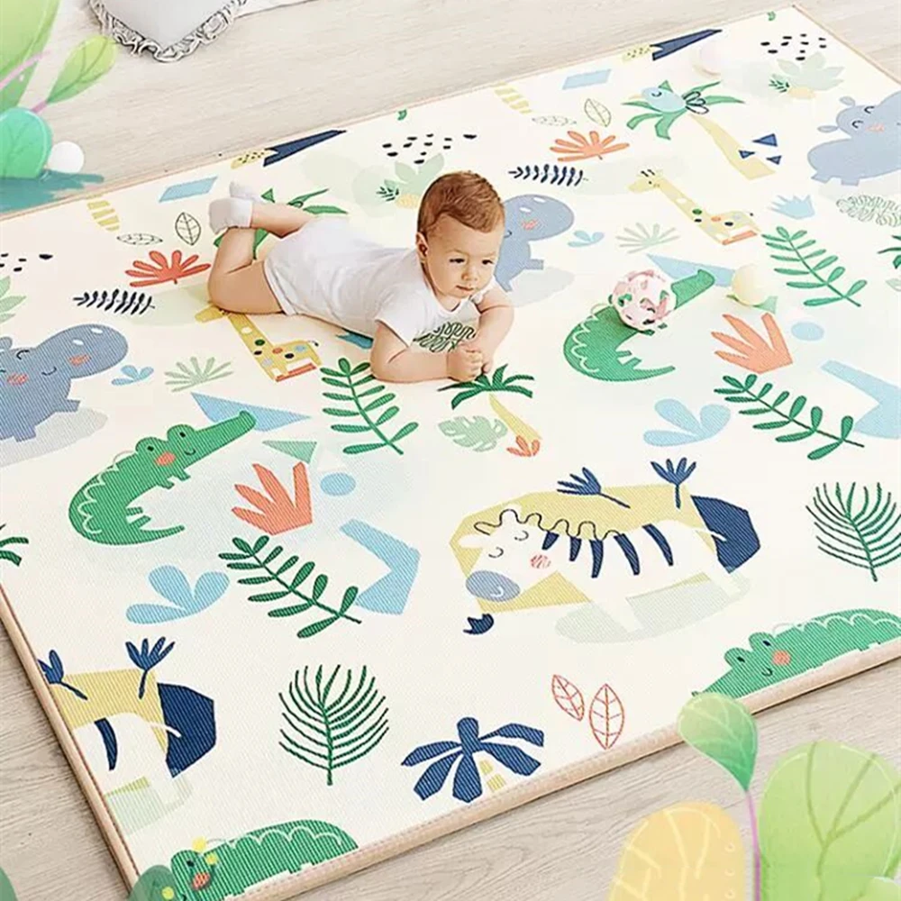 Thicken 1cm/0.5cm XPE Baby Play Mat Toys for Children Rug Whole Playmat ...