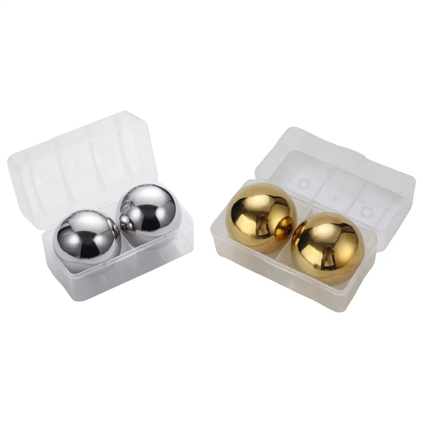 2 Pieces Ice Balls Reusable Chilling Balls Convenient with Storage Box ...