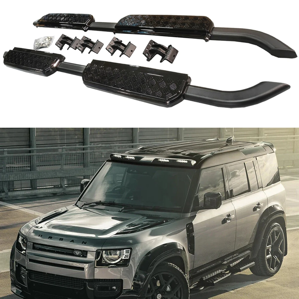 2Pcs-Running-Board-Nerf-Bar-Side-Step-Aluminium-Fits-for-Land-Rover ...