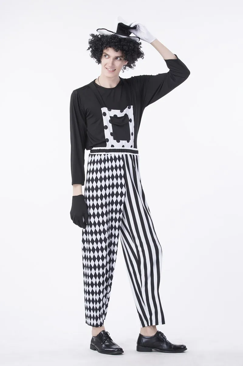 Halloween Sexy Harley Costume Adult Funny Naughty Joker Circus Clown ...