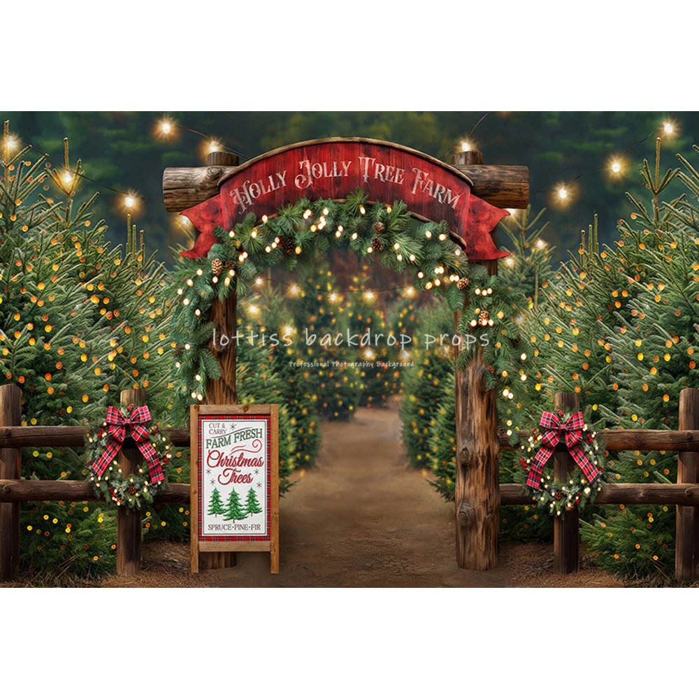 Christmas-Holly-Jolly-Tree-Farm-Arch-Backdrops-Kids-Adult-Photography ...