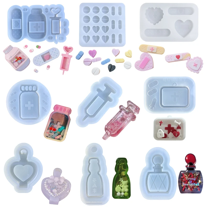 Pill Bottle Silicone Mold Quicksand Epoxy Casting Molds Resin Shaker ...