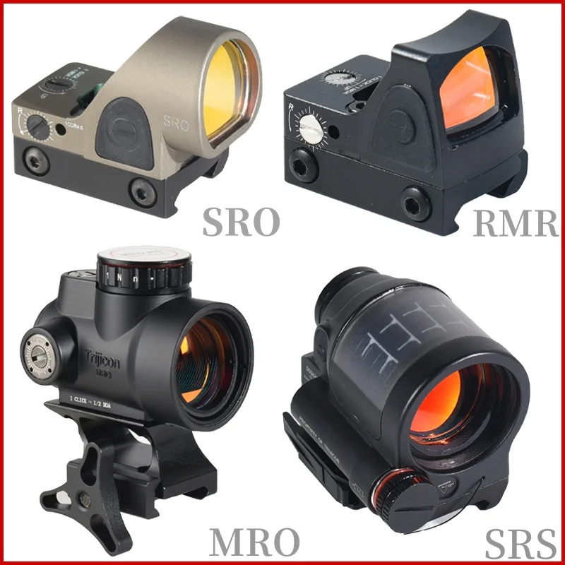 Tactical-Red-Dot-Sight-para-a-ca-a-Metal-RMR-SRO-MRO-Glock-Mount-Pistol ...