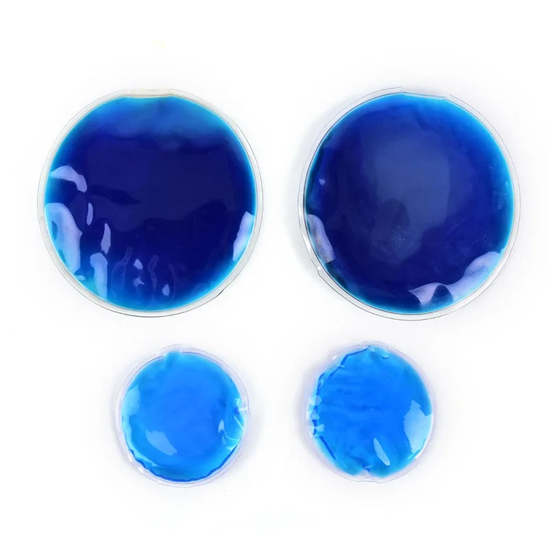 1Pc Round Reusable Ice Cold Hot Gel Pack Therapy Microwaveable Heat ...