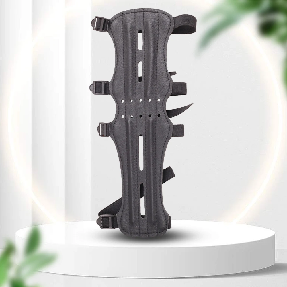 Leather-Archery-Arm-Guard-Safe-Strap-Extended-Forearm-Wrist-Protector ...