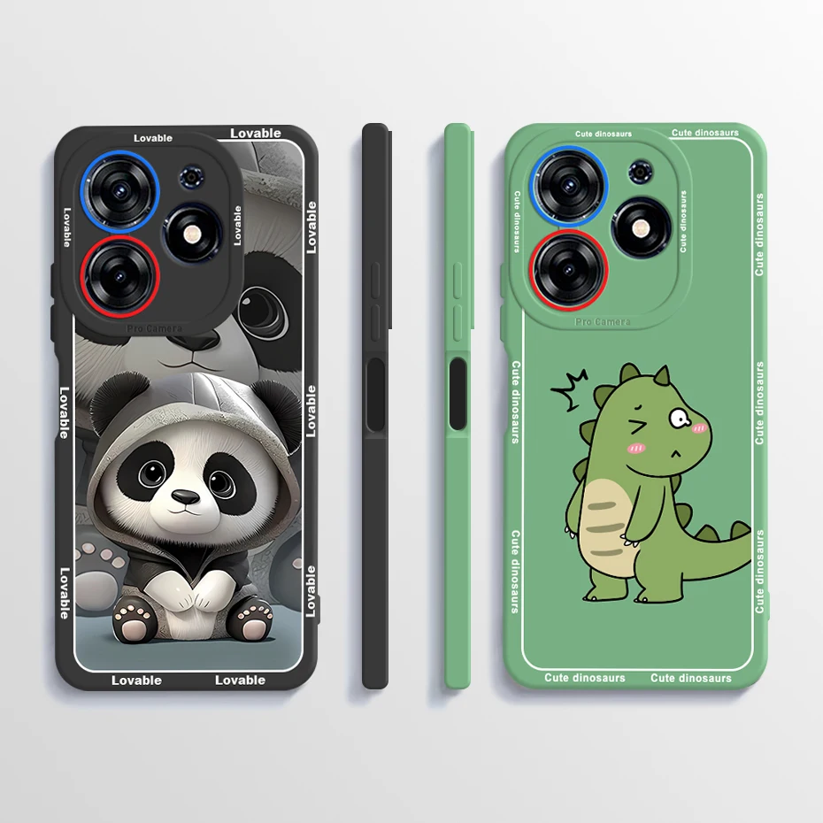 For-Tecno-Spark-10-Pro-Case-Cartoon-Liquid-Silicone-Shockproof-Back ...