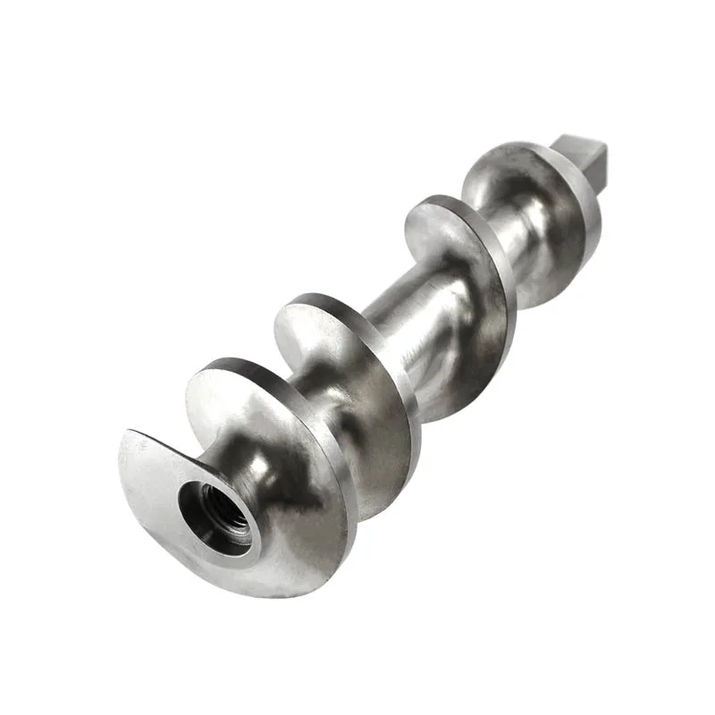 Custom Worm Auger Feed Screw Assembly Straight Fitting Grinder Replaces ...