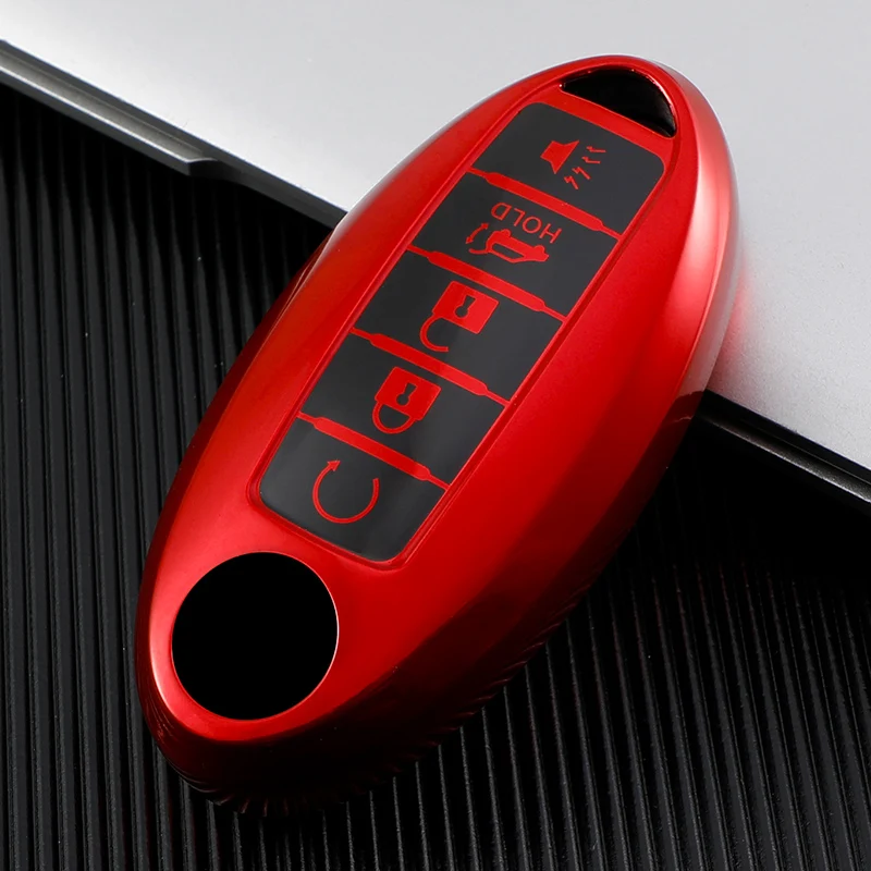 Soft-TPU-Car-Key-Case-Key-Cover-for-Nissan-Patrol-Y62-Rouge-Maxima ...