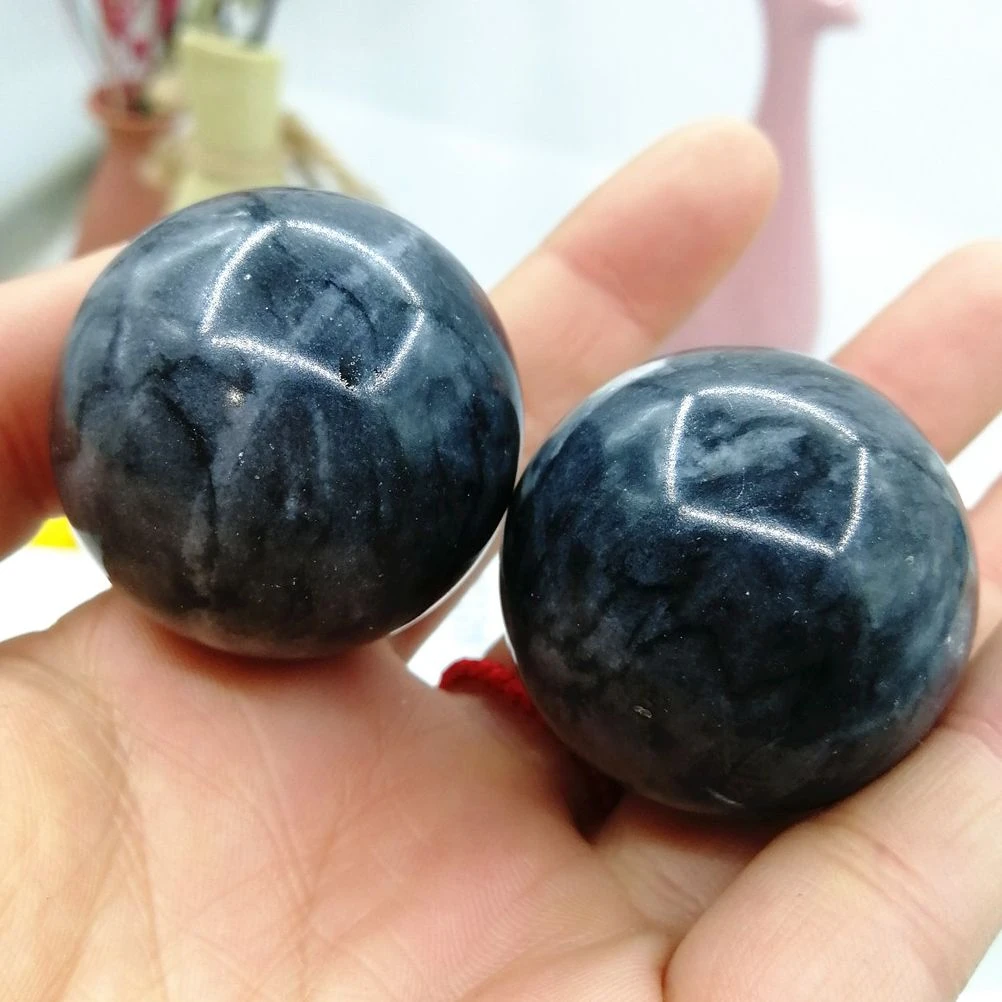35mm Natural Jade Baoding Ball Fitness Handball Quartz Sphere ...