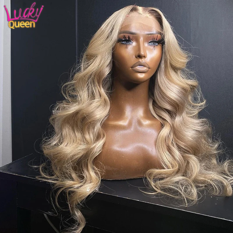 Blonde-13X6-Frontal-Wig-Pre-Plucked-13X4-Transparent-Lace-Front-Wig ...