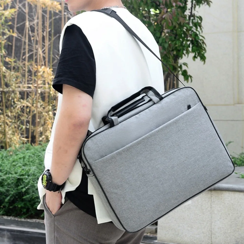 15.6/17 Inch Business Laptop Bag Shoulder Strap with Handle Portable ...
