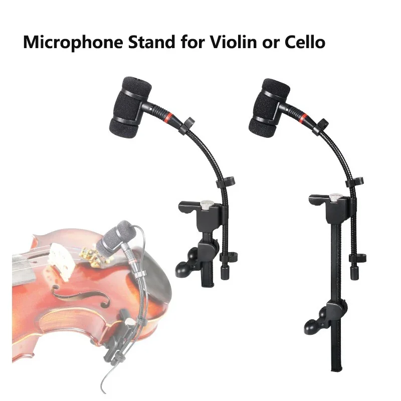 Instrument-Microphone-Clip-Clamp-for-Violin-Mandolin-Cello-and-Wooden ...